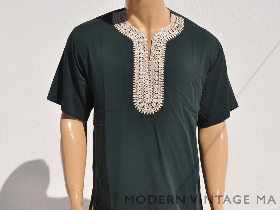 Tunic for Men , T-shirt for Men , Morrocan Tunic , Moroccan Cloths ...