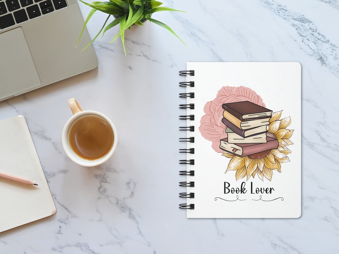 Cute Spiral Notebook Hardcover Floral Spiral Bound Journal for Book ...