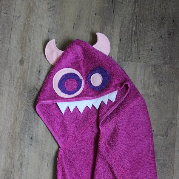 Monster Hooded Towel - Etsy