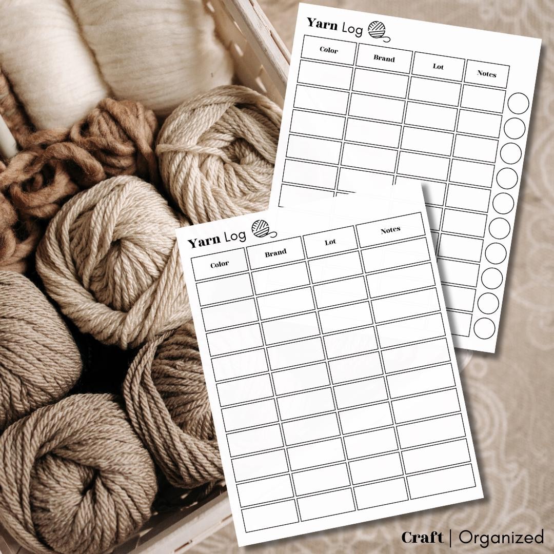Yarn Log | Swatch Inventory | Project Planner | Yarn Stash | Digital ...