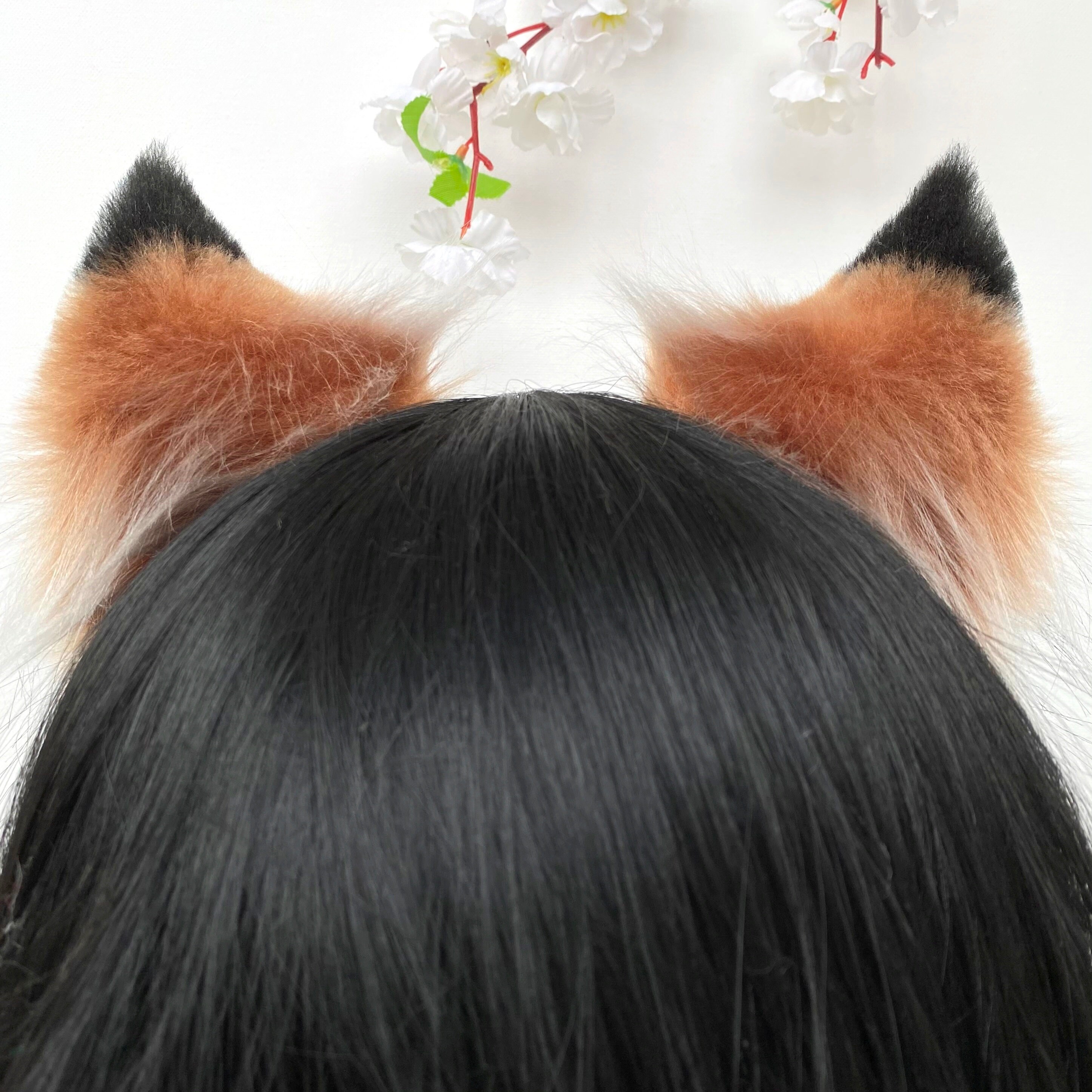 Fox ears / Red fox ears / Realistic fox ears / Faux fur fox | Etsy