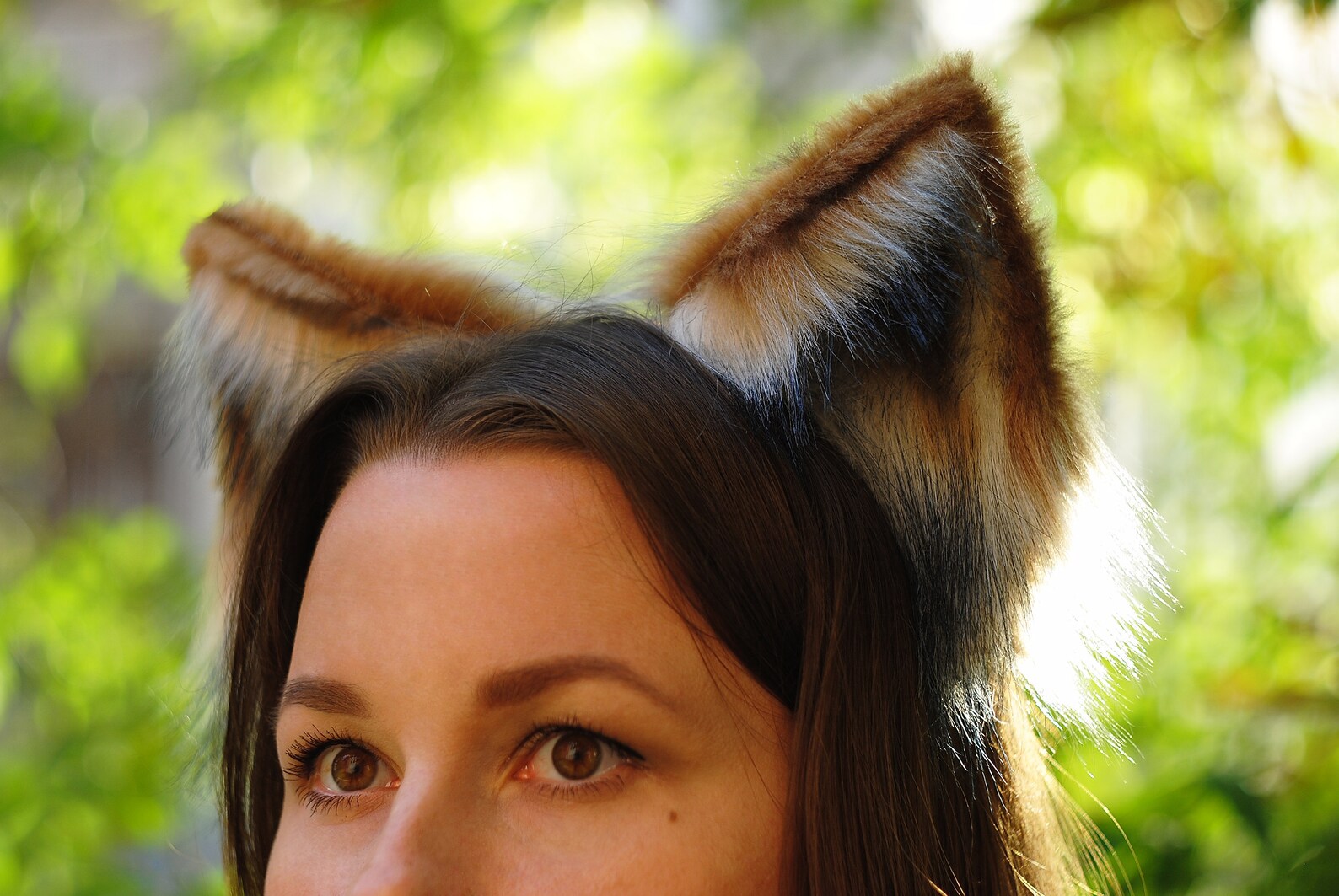Fox ears / Realistic fox ears / Red fox ears / Faux fur fox | Etsy