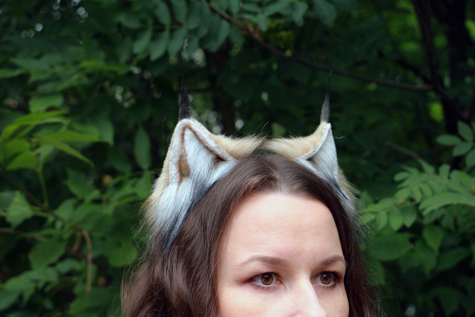 Lynx ears / Caracal ears / Realistic ears / Faux fur ears | Etsy