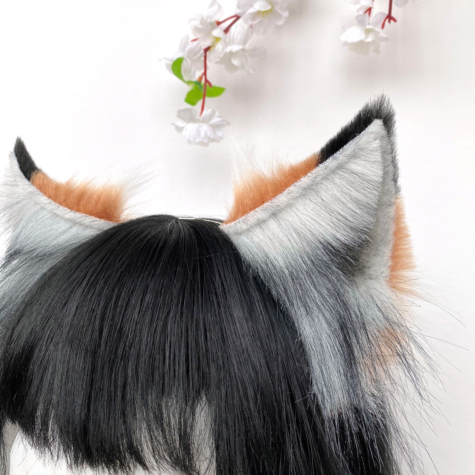 Fox ears / Red fox ears / Realistic fox ears / Faux fur fox | Etsy