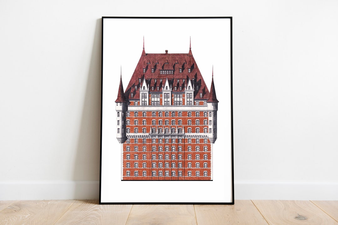Château Frontenac Quebec City Québec Architectural Art - Etsy