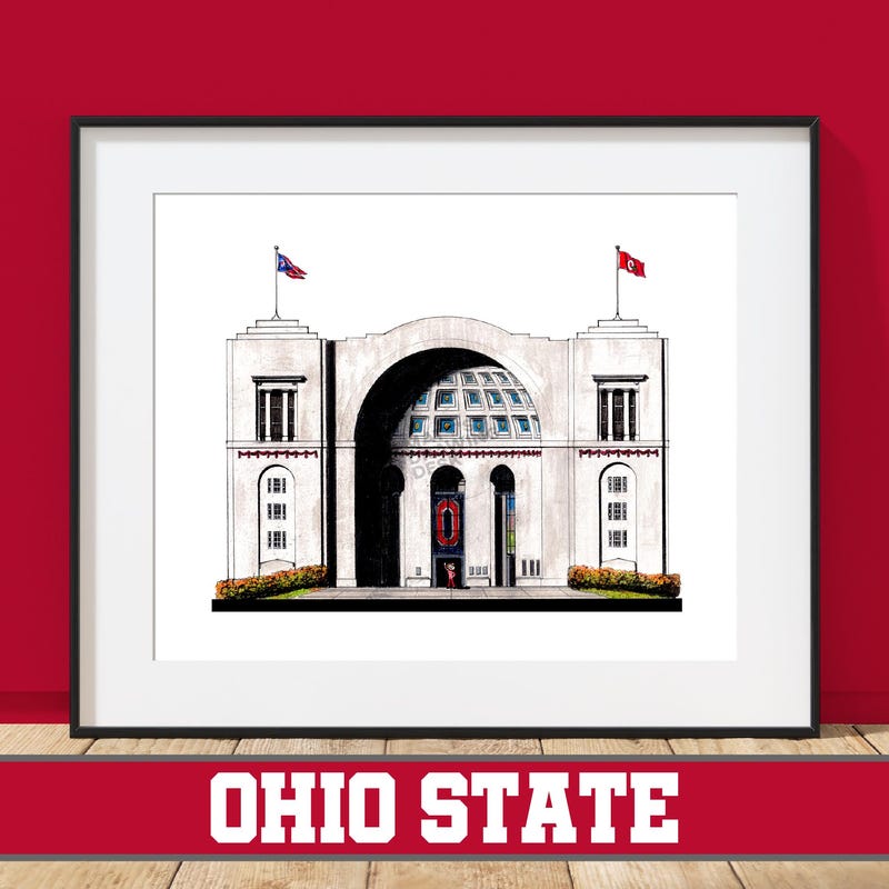 Ohio State Art - Etsy