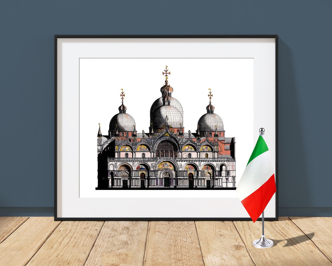 St. Mark's Basilica - Venice, Italy - Architecture Art Print - Basilica ...