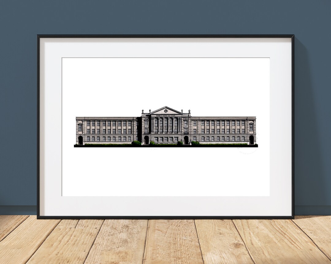 Warren G. Harding High School - Warren, Ohio - Architecture Art Print ...