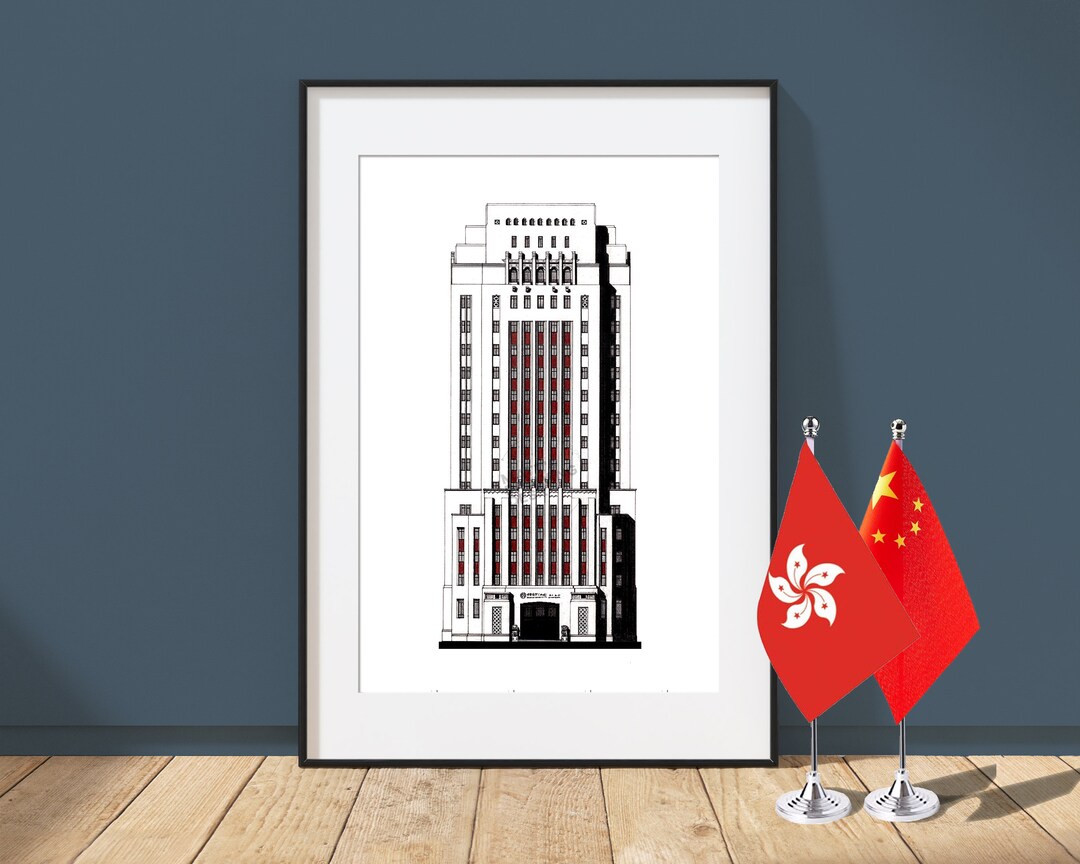 Old Bank of China Building - Hong Kong - Architecture Art Print - Etsy