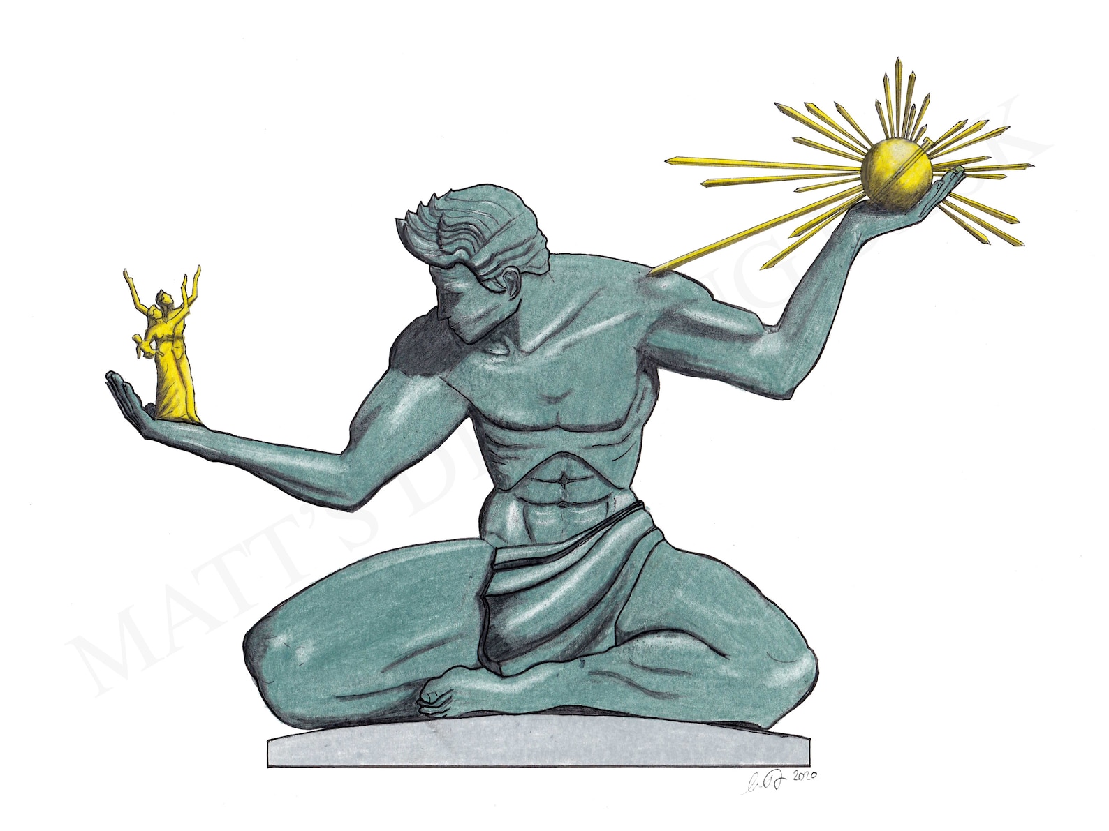 The Spirit of Detroit - Detroit, Michigan - Architecture Art Print - Etsy