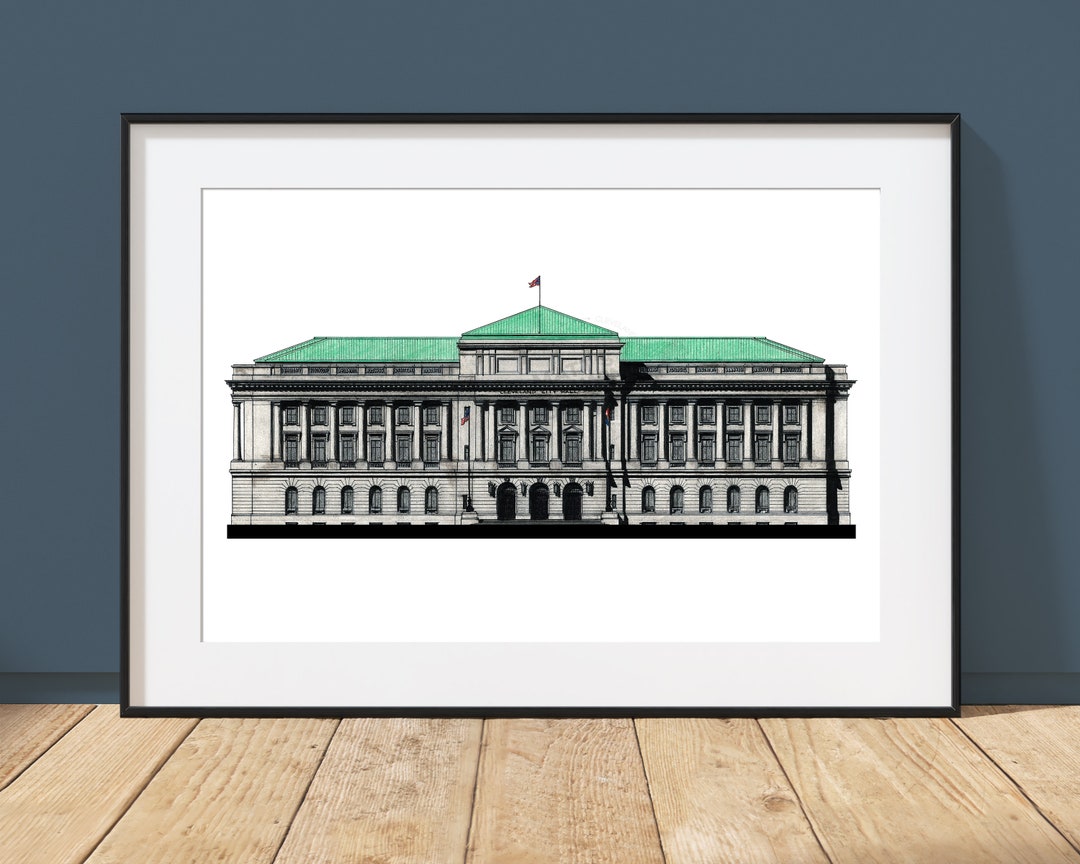 Cleveland City Hall - Cleveland, Ohio - Architecture Art Print - Etsy