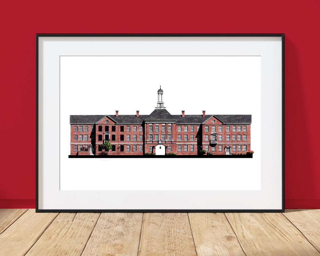 Miami - University, Upham Hall - Oxford, Ohio - Architecture Art Print ...