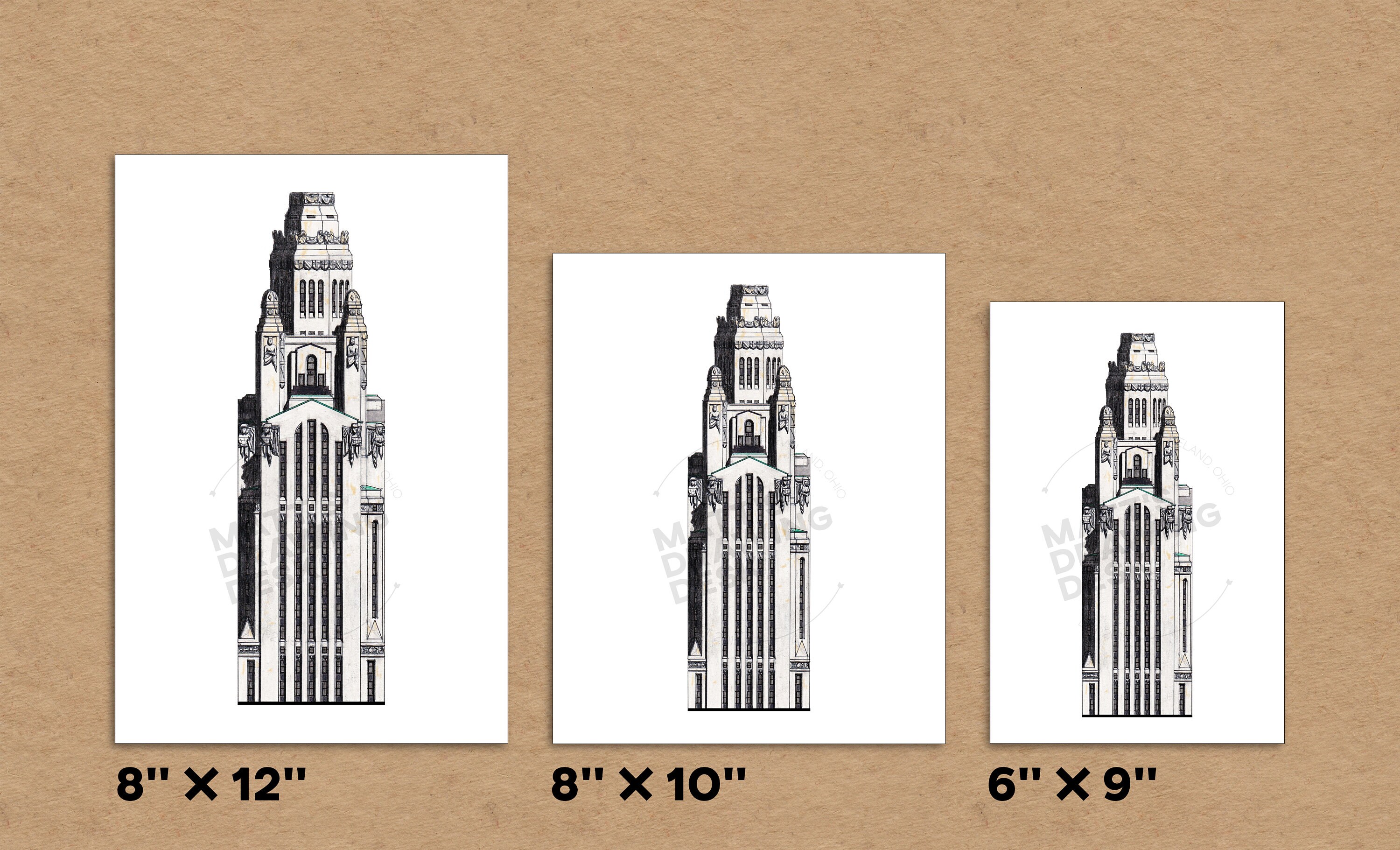 Leveque Tower Columbus Ohio Architecture Art Print | Etsy