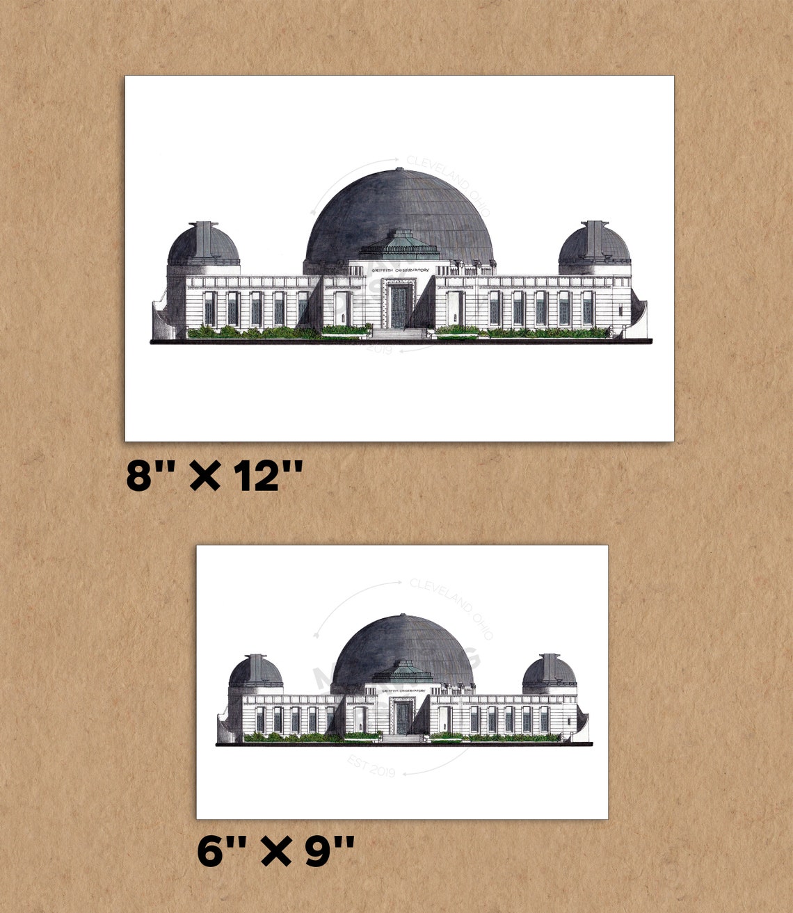 Griffith Observatory Los Angeles California Architecture - Etsy