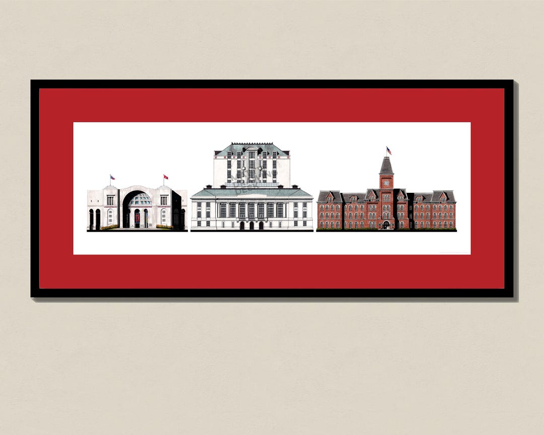 Ohio - State - University Posters - Architecture Art Print - College ...
