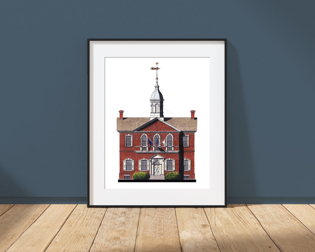 Carpenters' Hall - Philadelphia, Pennsylvania - Architecture Art Print ...