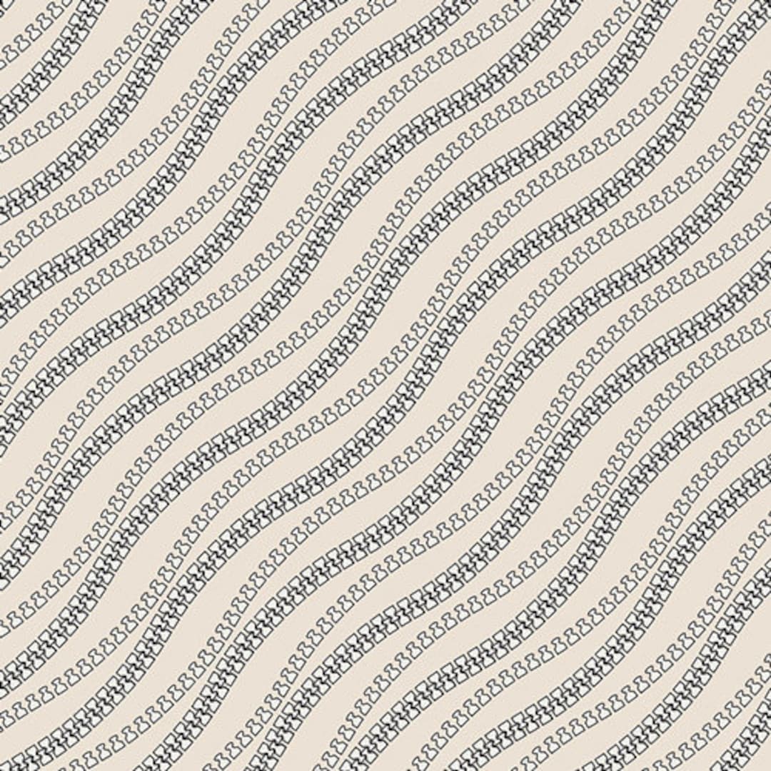 Zipper Print Knit Fabric - Make Closures Crude - Art Gallery K-2883 - Etsy
