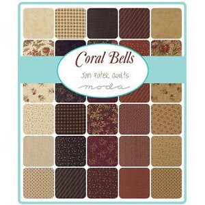 Coral Bells HTF OOP Rare Charm Pack Moda 5 Squares Jan Patek Quilts ...