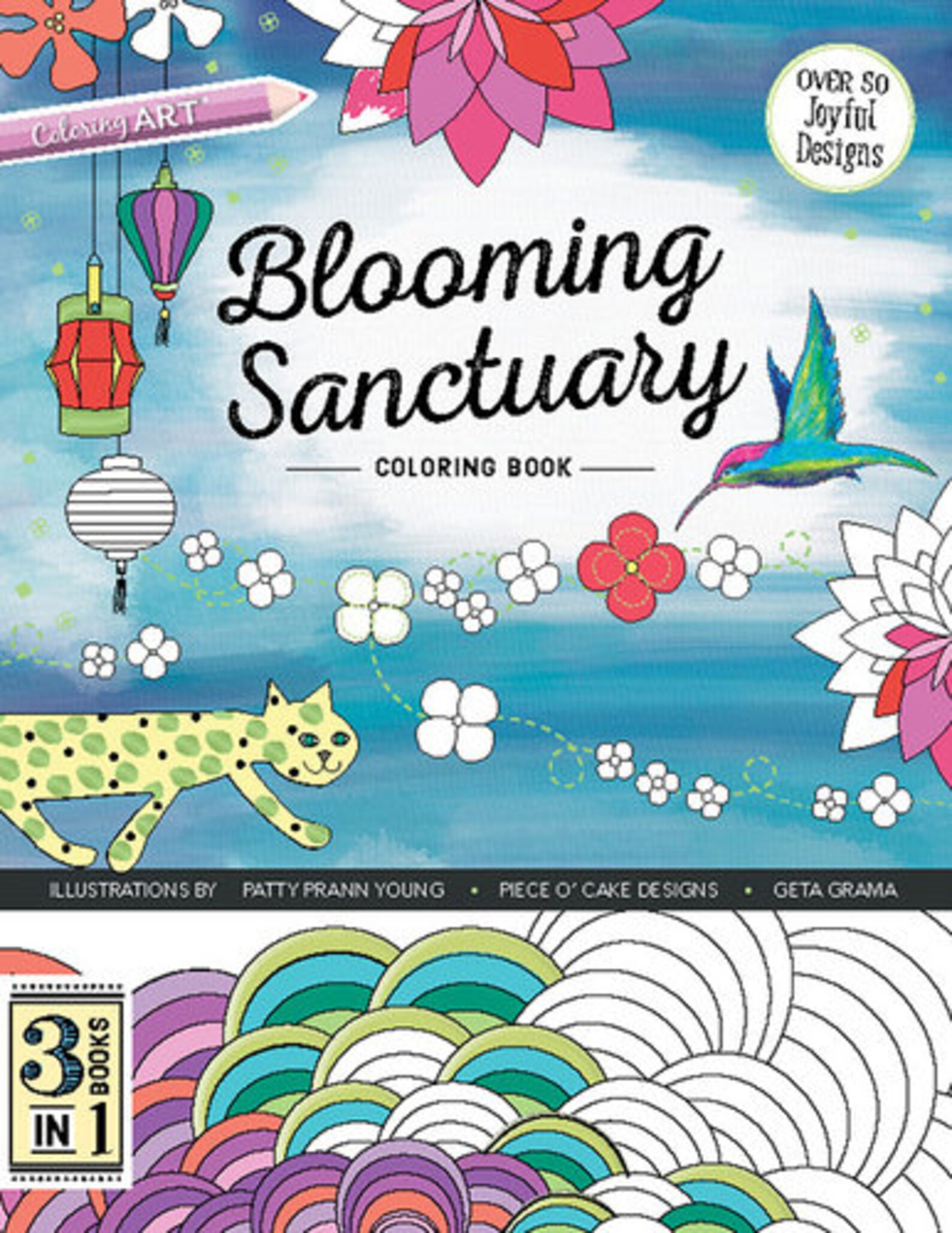Blooming Sanctuary Coloring Book Over 50 Radiant Designs - Etsy
