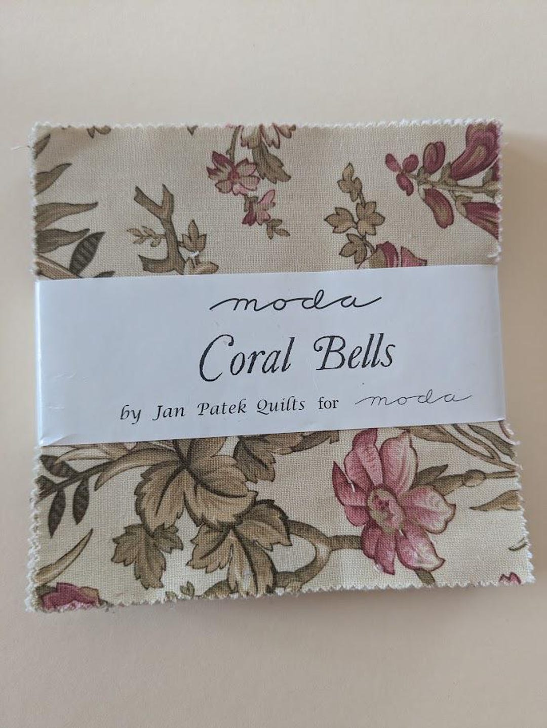 Coral Bells HTF OOP Rare Charm Pack Moda 5 Squares Jan Patek Quilts ...