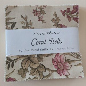 Coral Bells HTF OOP Rare Charm Pack Moda 5 Squares Jan Patek Quilts Quilting Cotton Precut - Etsy