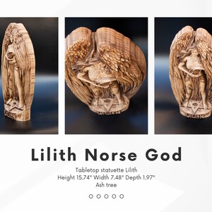 Lilith Statue XL Figurine Centerpiece Judaic Mythology Demonology 15.7 ...