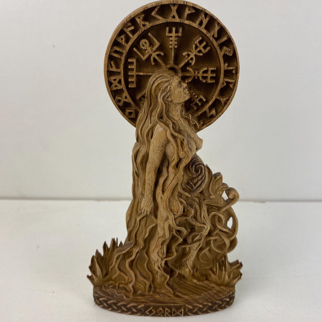 Jord Norse Goddess Pagan Gods Norse Pagan Asatru Norse Mythology Jord Statue Viking Simbol ...