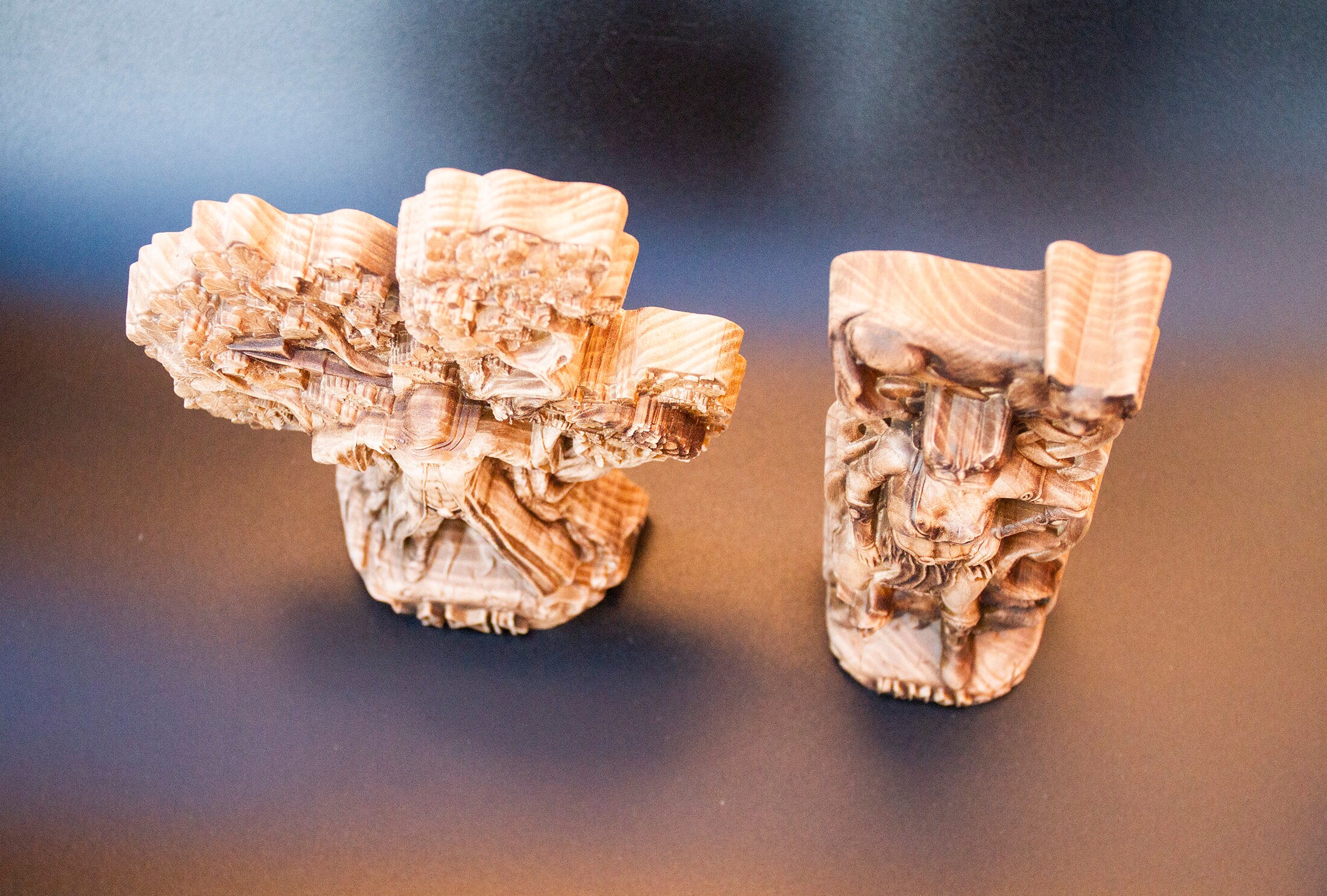 Odin and Freja Wooden Statues - Set of Two Sculptures - Etsy