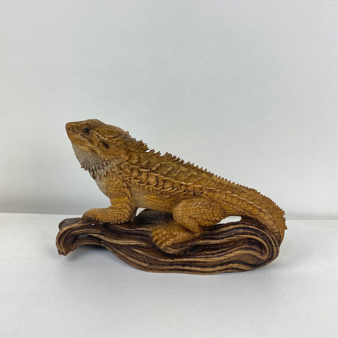 Bearded Dragon Bearder Dragon Figurine Beaded Dragon Gift Bearded ...