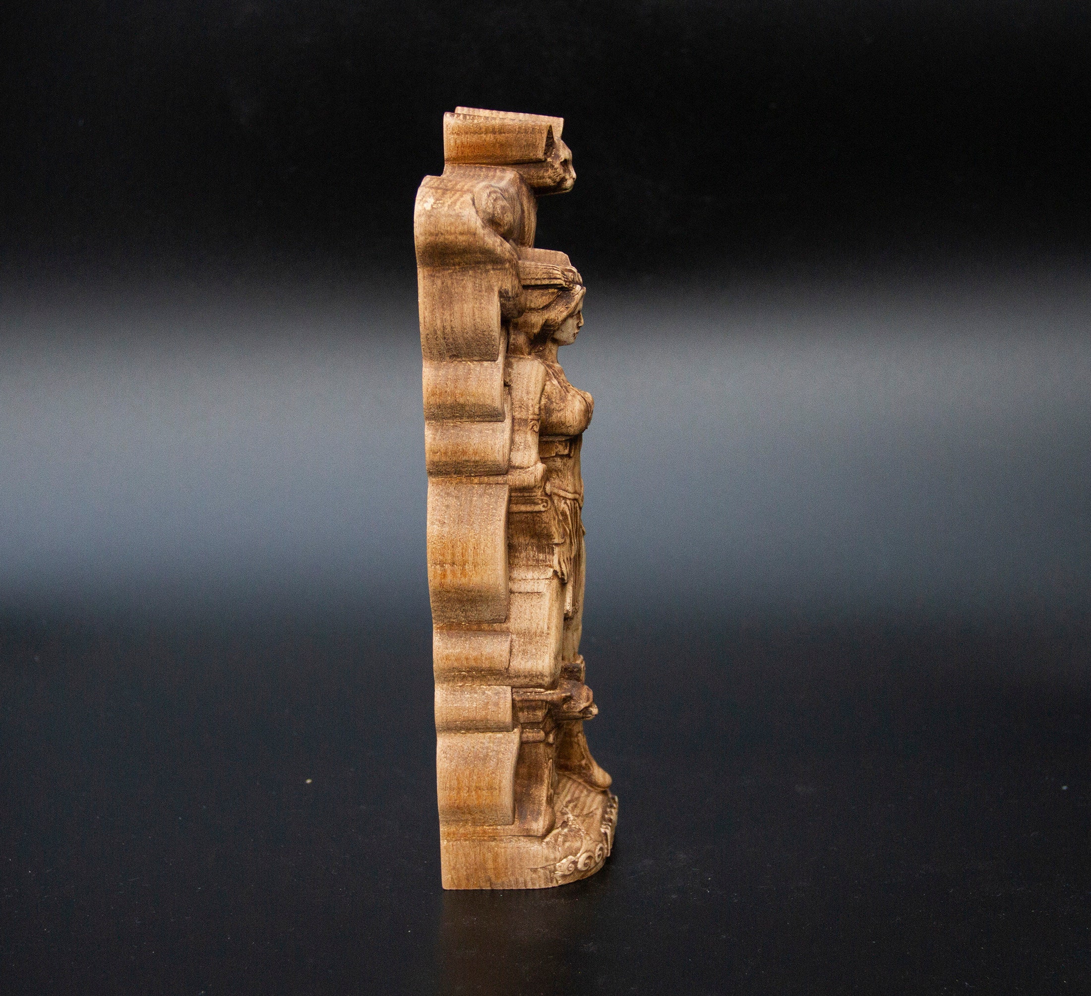 Freya Statue Norse Goddess Figurine Scandinavian Gods Wooden - Etsy