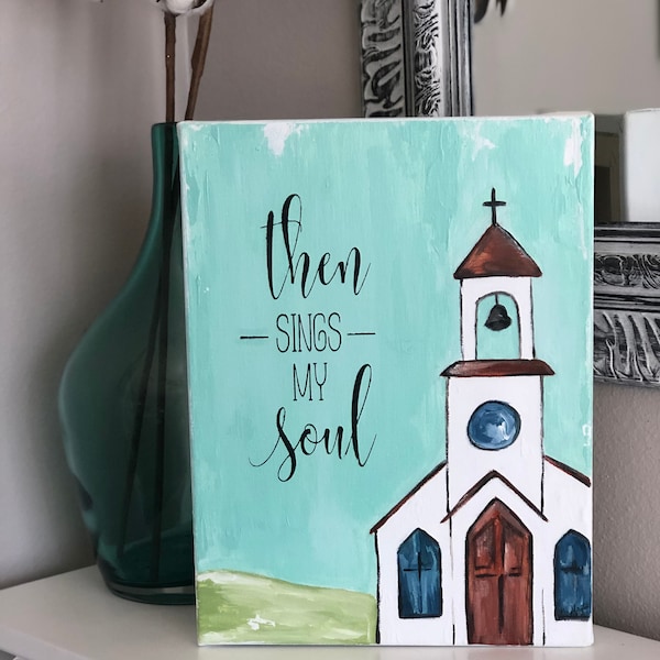 Church Painting - Etsy