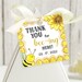 First Bee Day Favor Tags Template I Editable Honey Bee Birthday Thank ...