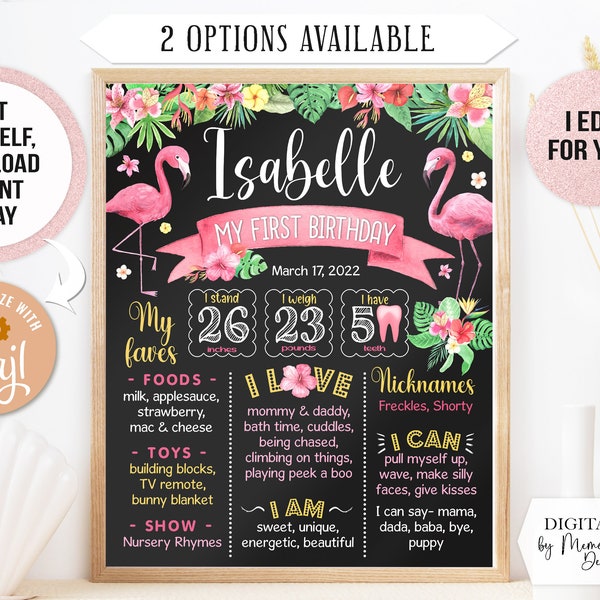 Flamingo Chalkboard - Etsy