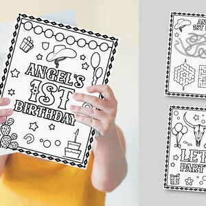 1st Rodeo Cowboy First Birthday Coloring Games Pages I Cowgirl Wild ...