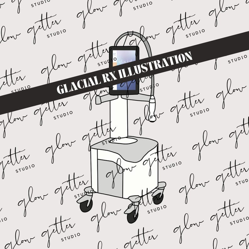 Glacial RX Illustration - Etsy