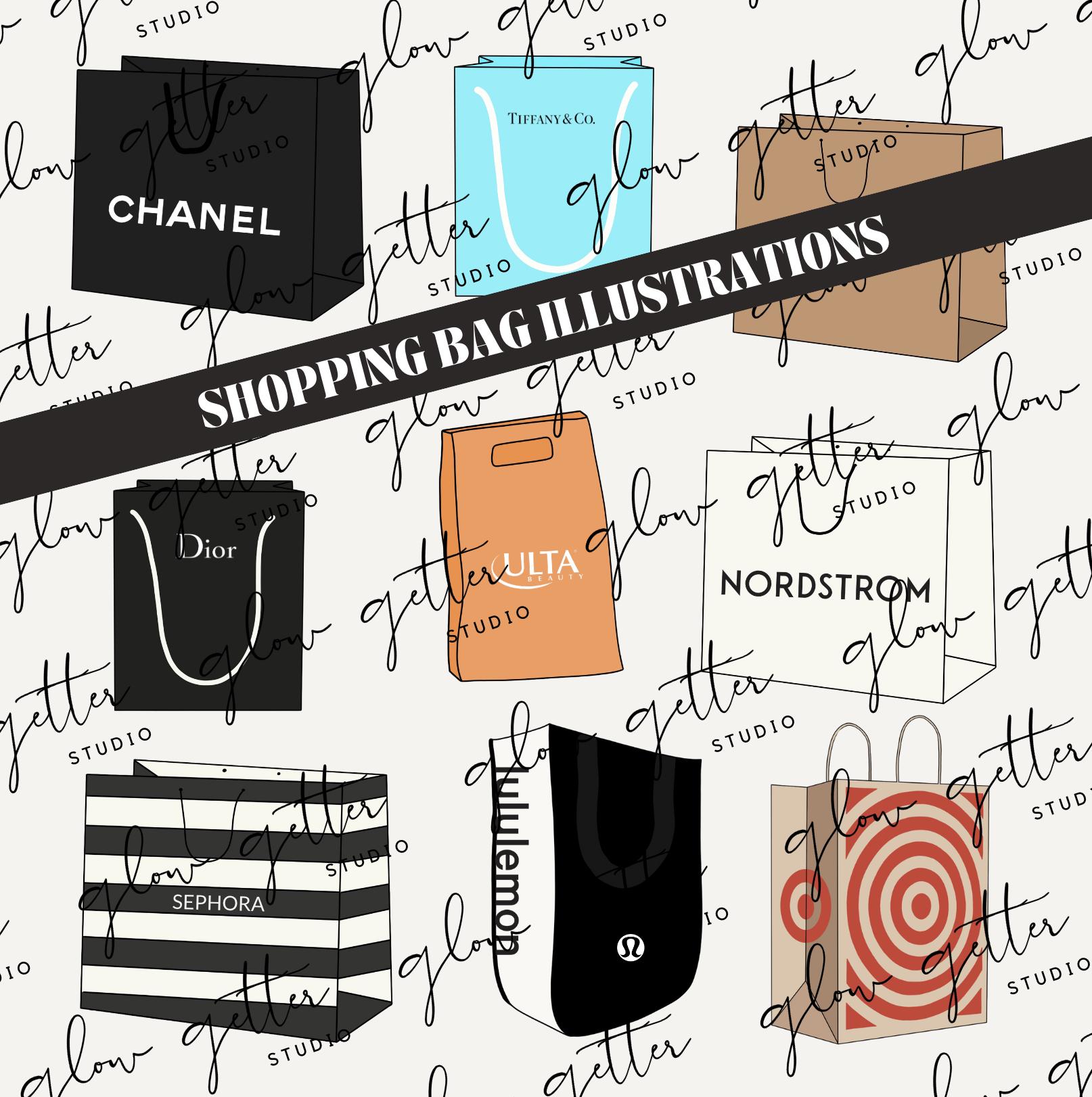 Shopping Bag Illustrations - Etsy