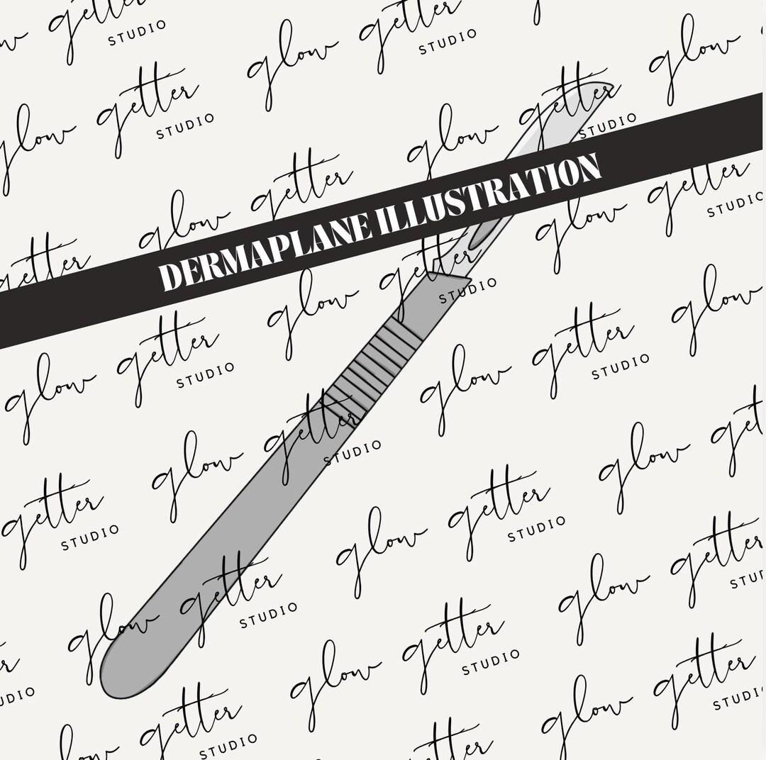 Dermaplane Blade Illustration - Etsy