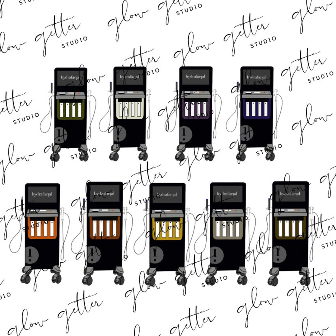 Hydrafacial Illustrations: Bold Pack - Etsy