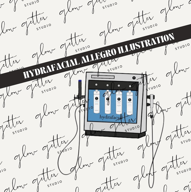 Hydrafacial Allegro Illustration - Etsy