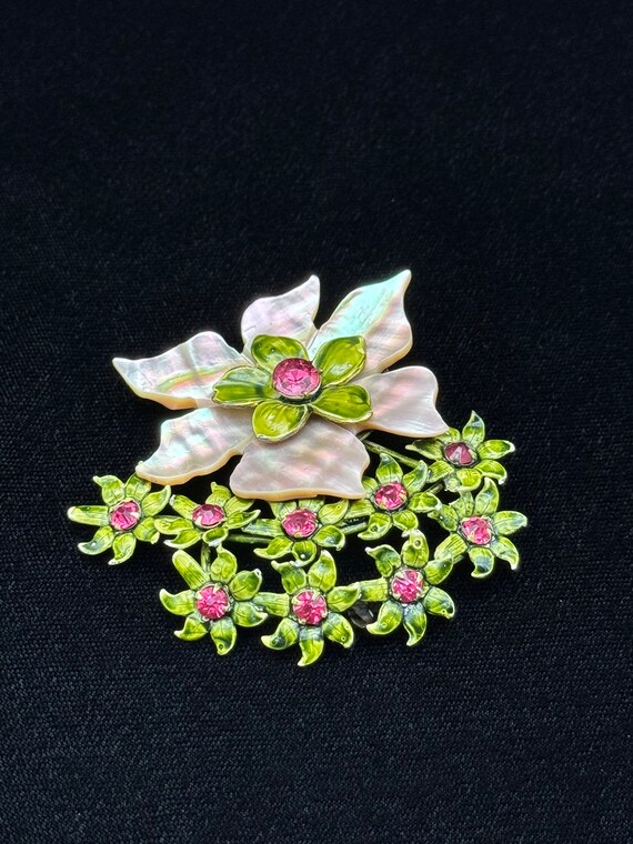 Rare Vintage 1940s Sandor Sterling Silver Enameled Mo… - Gem