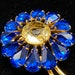 Stunning Blue Flower Brooch - Etsy