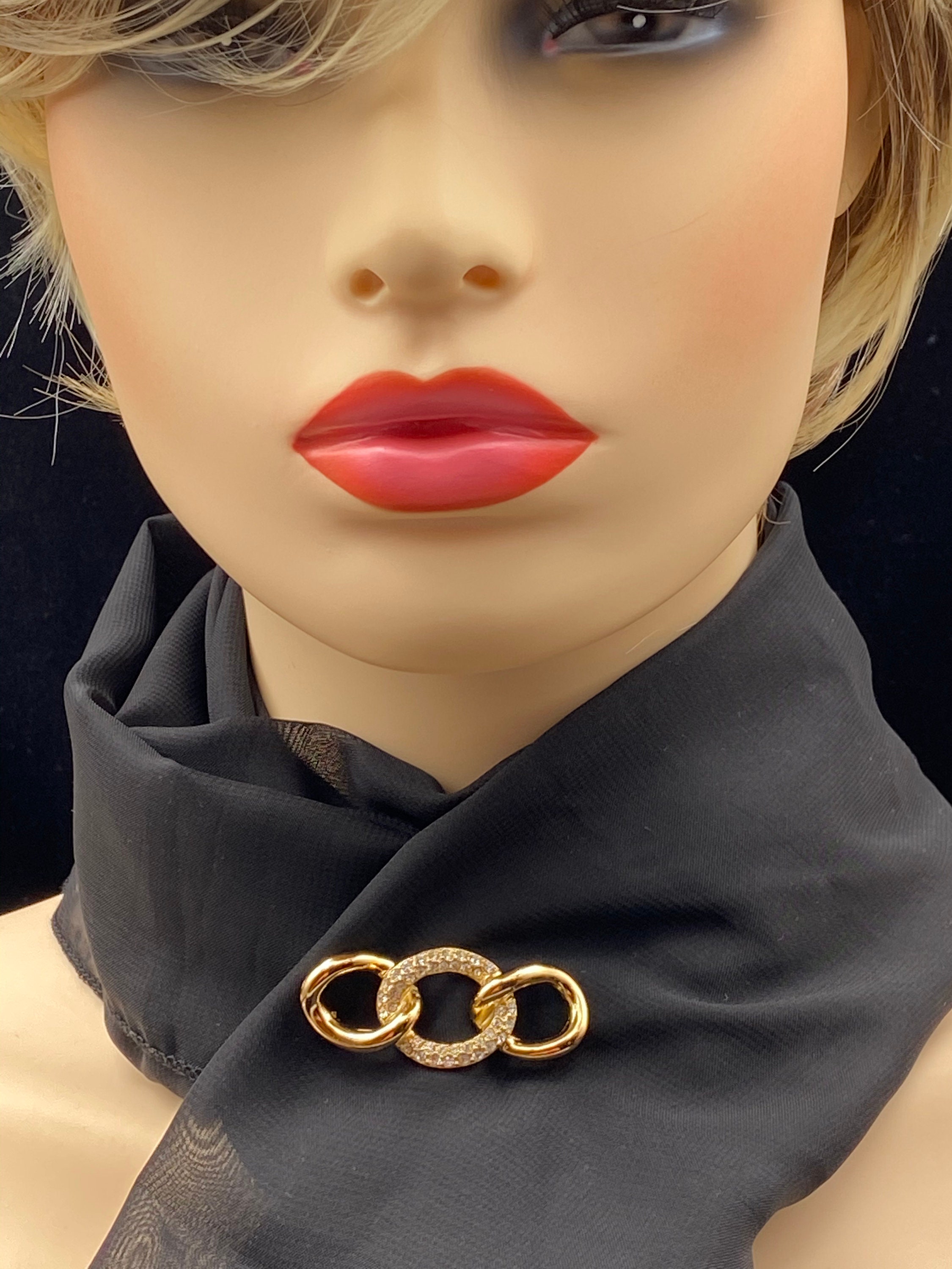 Christian Dior Triple Loop Pin Brooch | Etsy