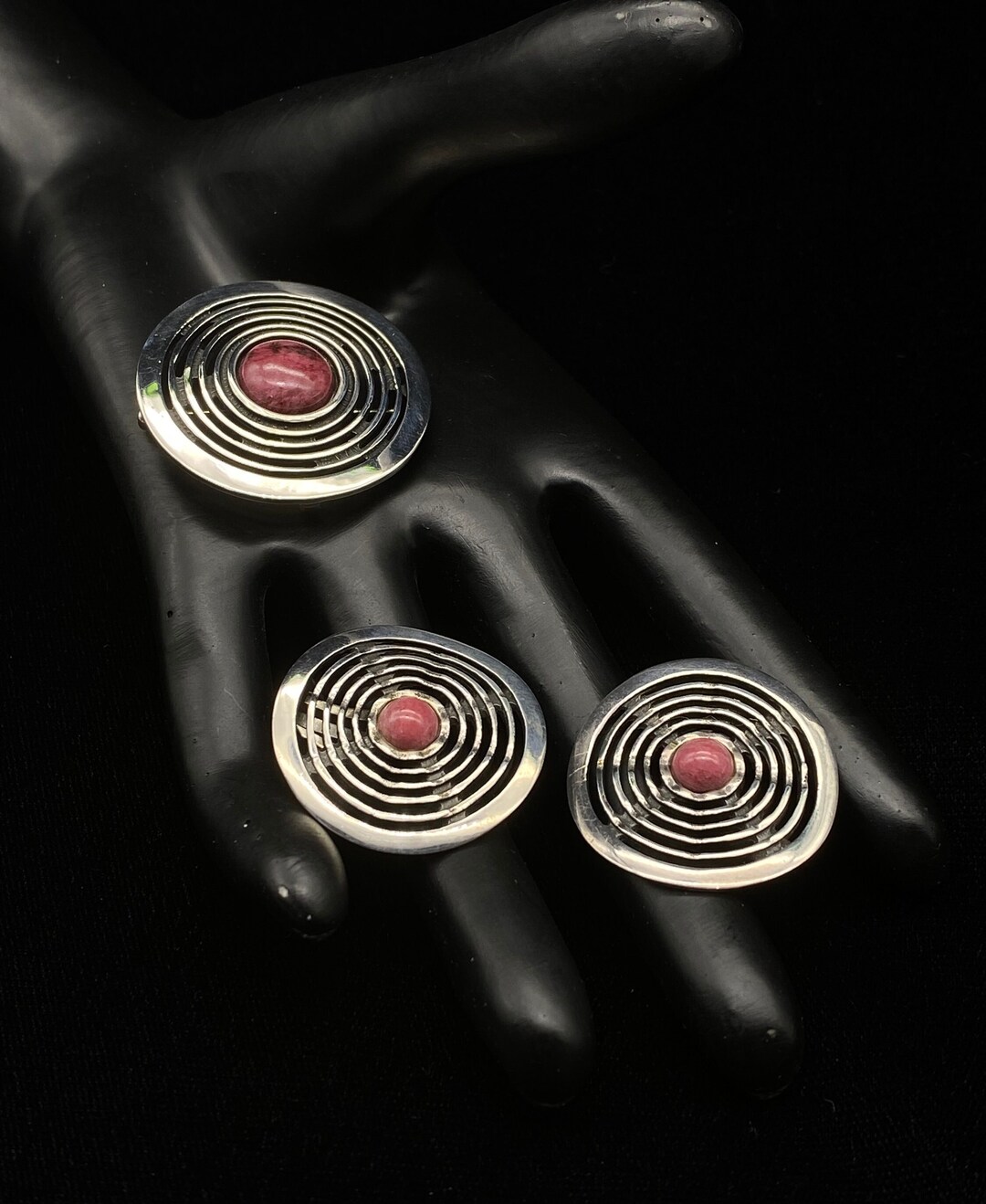 Vintage Uni D-A david Andersen Marianne Berg Sterling Silver & Thulite ...