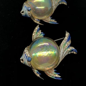 Corocraft Sterling Silver Pegasus jelly Belly Angelfish Brooches - Etsy