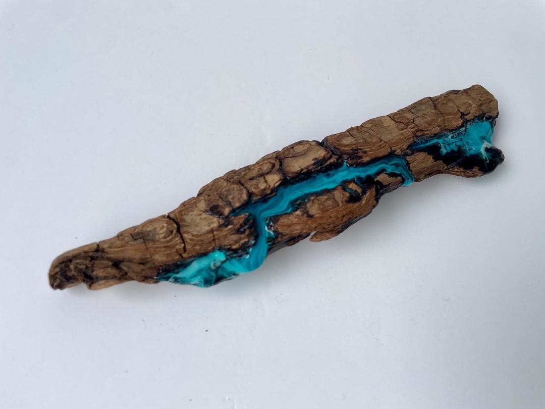 OCEAN ART SCULPTURE Driftwood Resin Art Object Decoration - Etsy