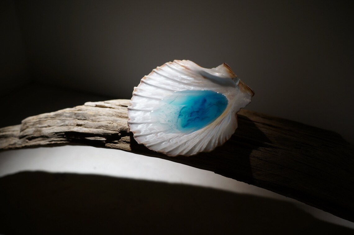 Ring Dish Resin Ocean, ORIGINAL Epoxy Beach Decor Size XXL - Etsy