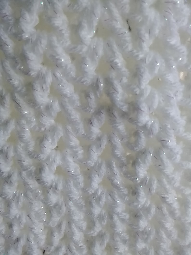 Winter White Sparkle Scarf - Etsy