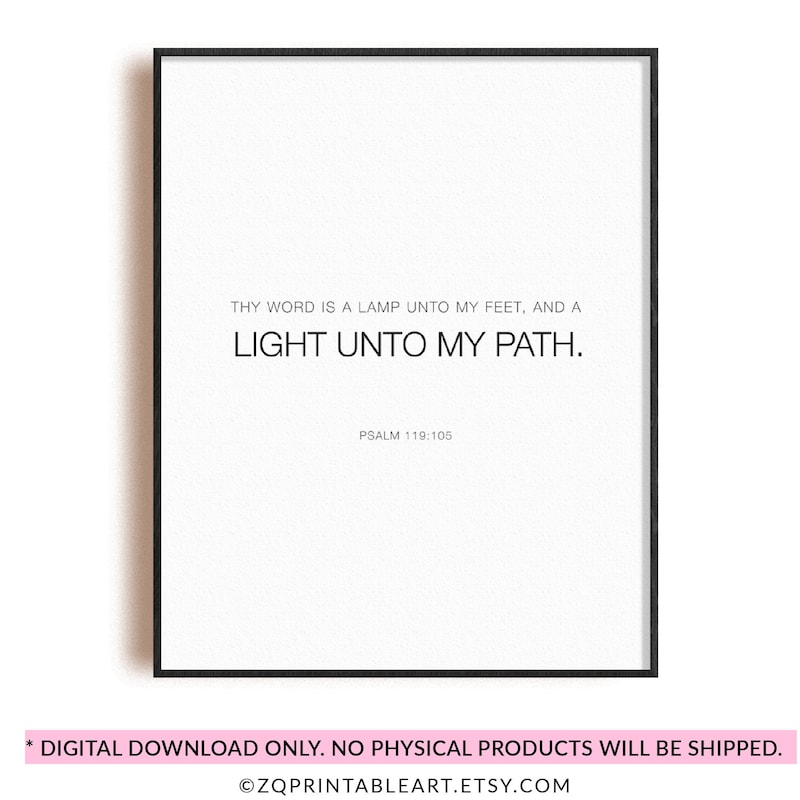 Light Unto My Path - Etsy