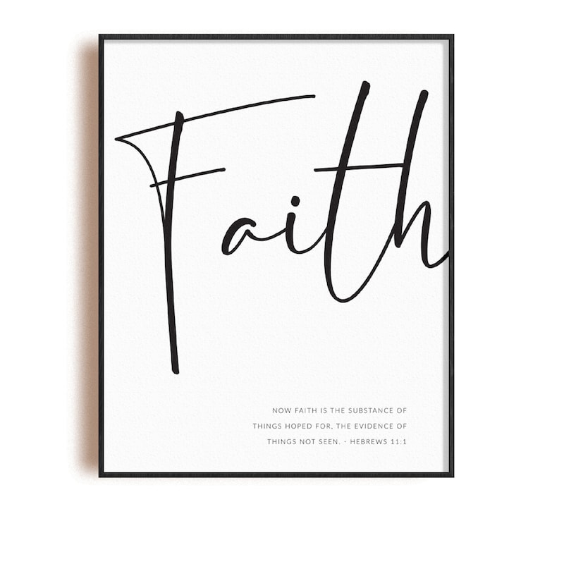 Faith Poster - Etsy