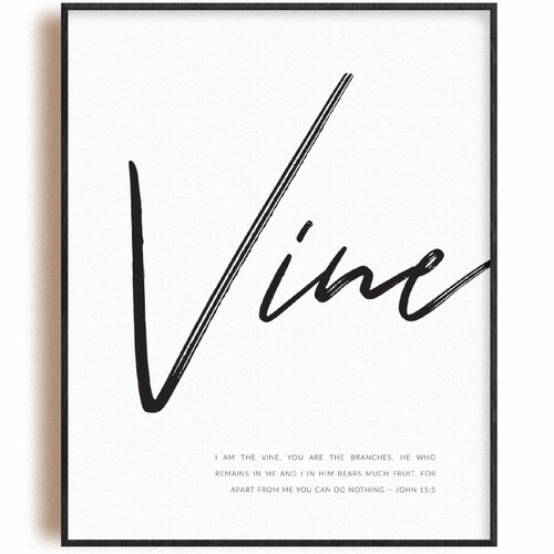 Bible Verse Wall Art Bible Verse Printable John 15 Scripture - Etsy